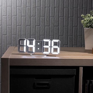 3D LED Digital Clock With a Minimalist Design, Ideal for Home Decor - Etsy