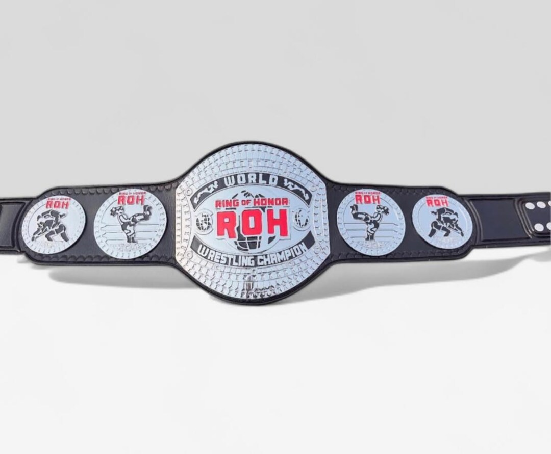 ROH World Heavyweight Championship Replica Belt | Brass, Cowhide ...