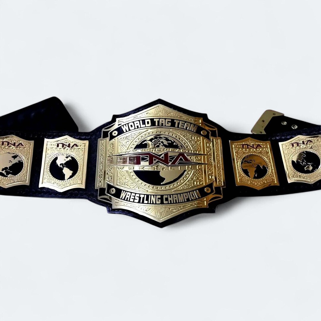 TNA World Tag Team Championship Belt IN 2MM Gold Plated! - Etsy