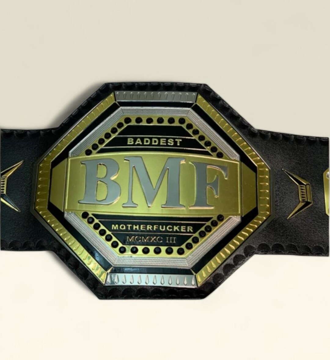 BMF Dual Plated Wrestling Championship Replica Belt Adult Size| 2MM HD ...