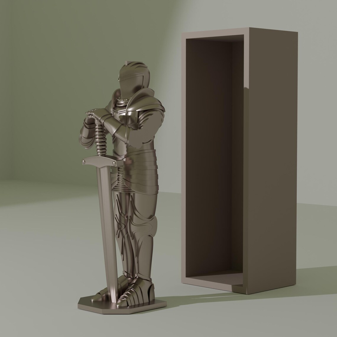 Knight Book Nook STL: Medieval Shelf Decor (digital Download) - Etsy