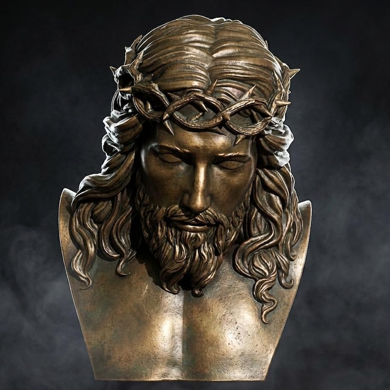 Bust of Christ Statue - Etsy