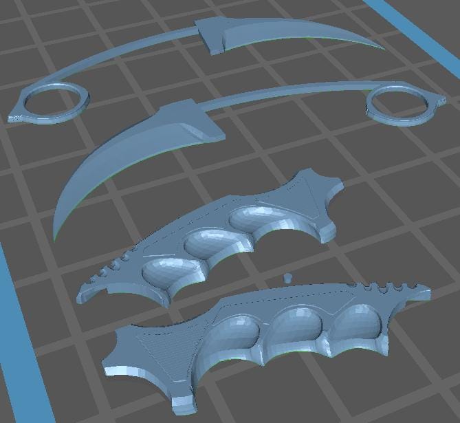 Karambit Knife 3D Printable STL File – Tactical Blade Model for Counter ...