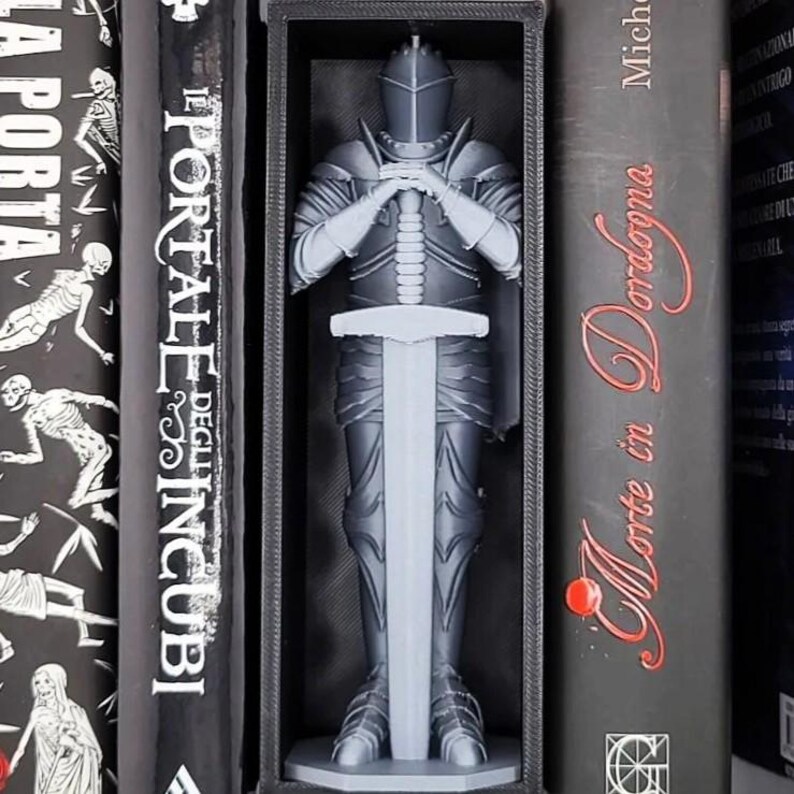 Knight Book Nook STL - Medieval Fantasy Shelf Diorama for 3D Printing ...
