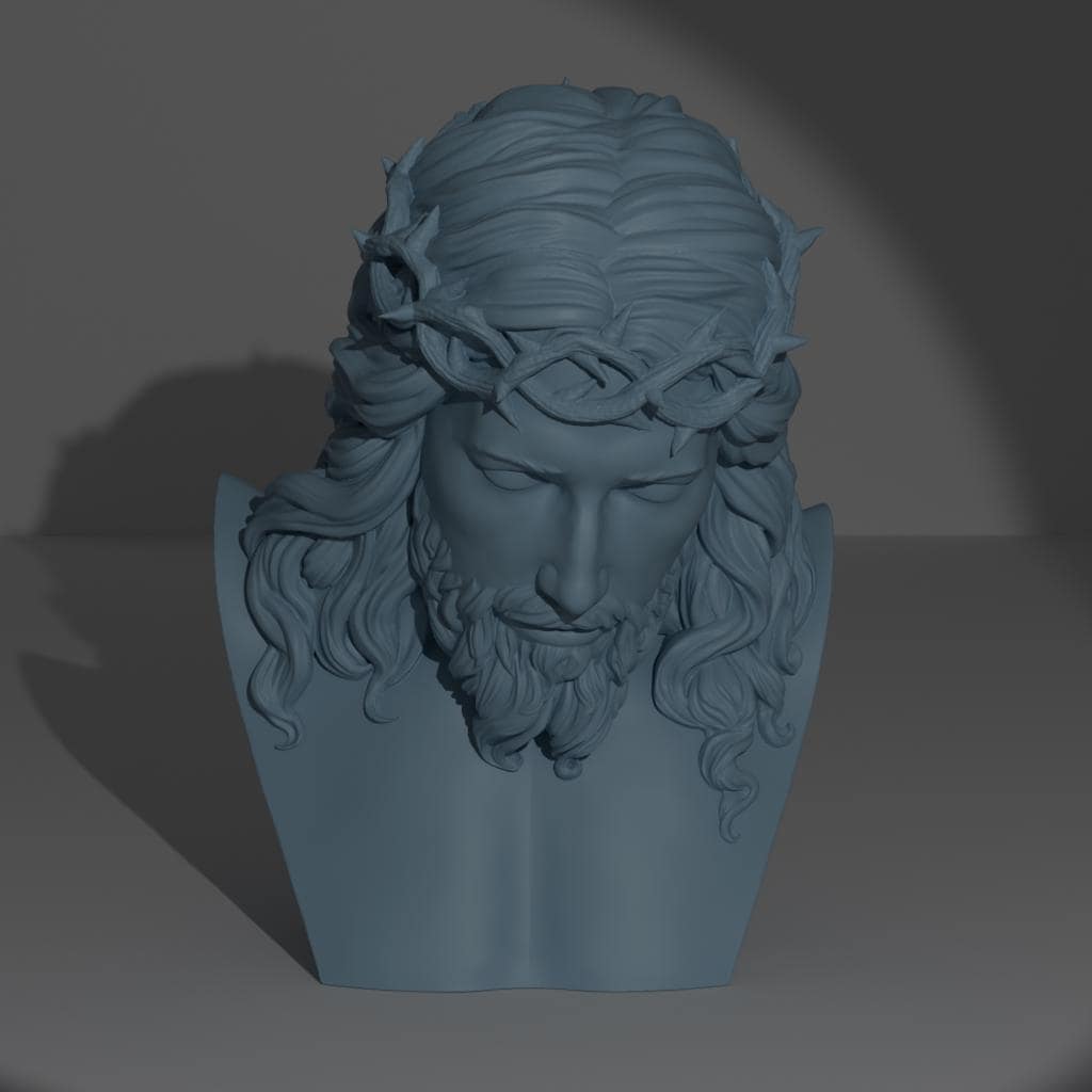 Jesus Christ Bust - 3D Printable STL File - Etsy