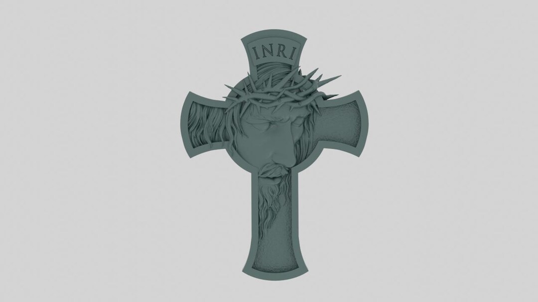 Jesus Cross STL: 3D Printable Crucifix Model (digital File) - Etsy