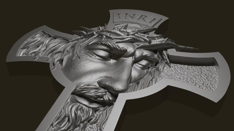 Jesus Cross STL: 3D Printable Crucifix Model (digital File) - Etsy