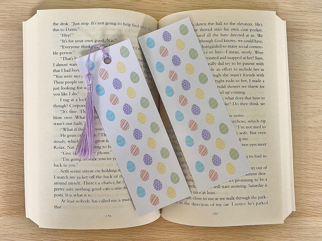 Easter Egg Bookmark With Tassel - Easter Gift for Kids and Adults ...