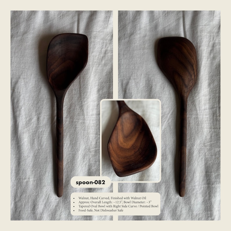 Hand Carved Walnut Wooden Spoon(s) - Etsy