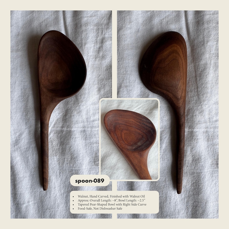 Hand Carved Walnut Wooden Spoon(s) - Etsy