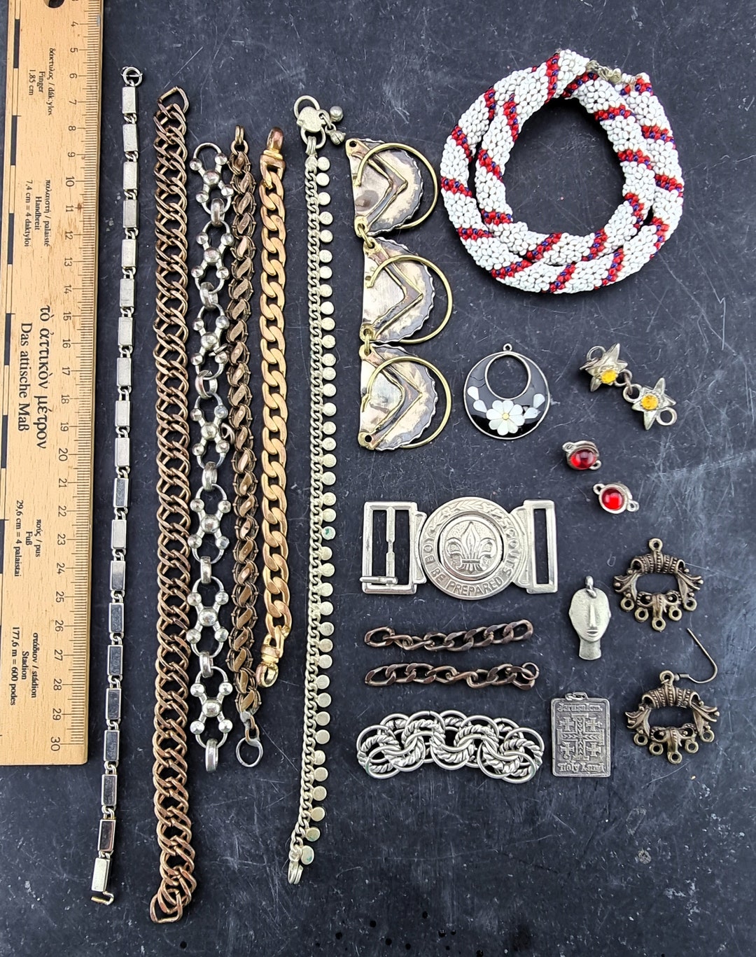 Lot of Vintage Chains Connectors Collectible Dutch Metal - Etsy