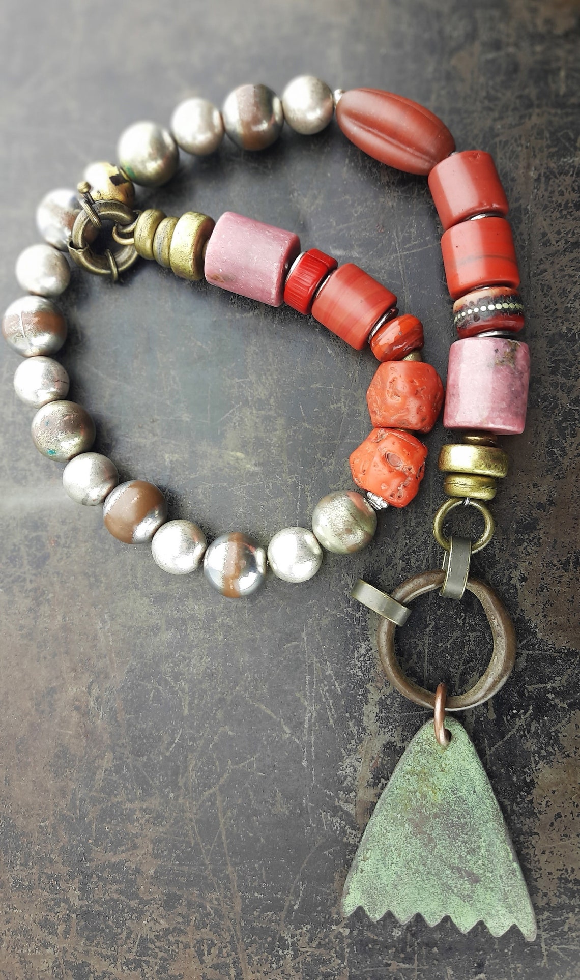 Venus in Red Primitive Artisan Goddess Statement Necklace - Etsy