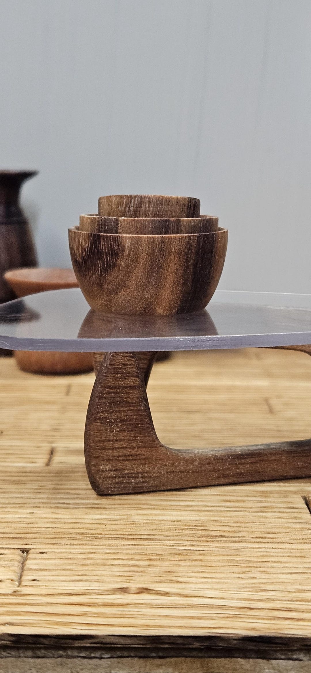 Rosewood Stacking Bowls Set of 3 - Etsy