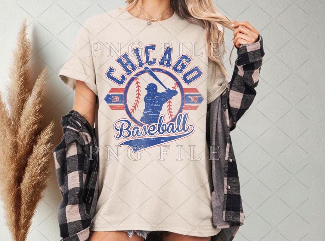 Chicago Baseball Sublimation Png, Vintage Chicago Baseball Png ...