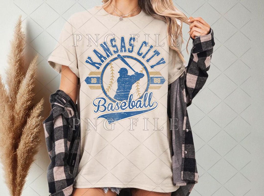 Kansas City Baseball Sublimation Png, Vintage Kansas City Baseball Png ...