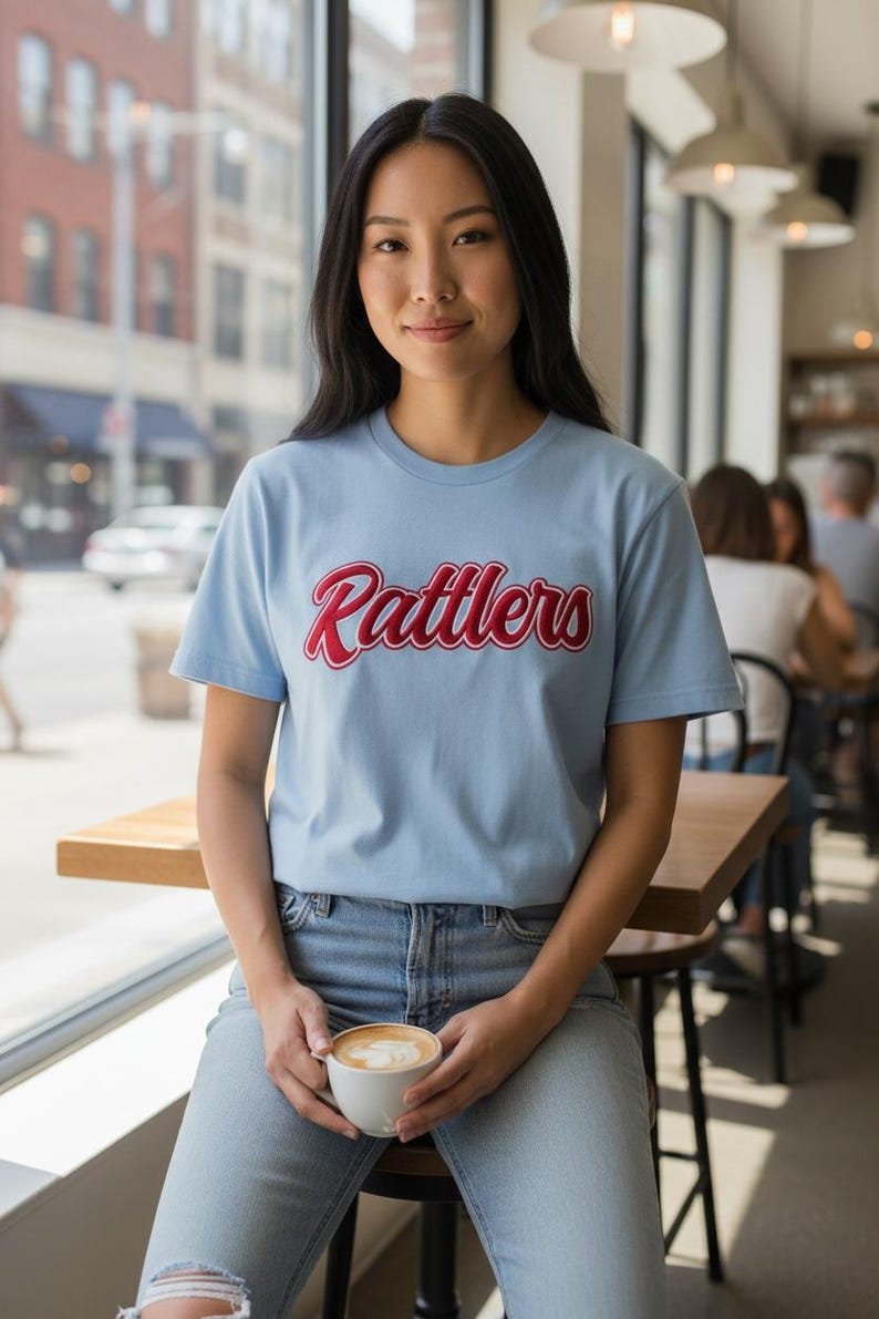 Custom Metallic Puff Print T-shirt, School Mascot Shirt - Etsy