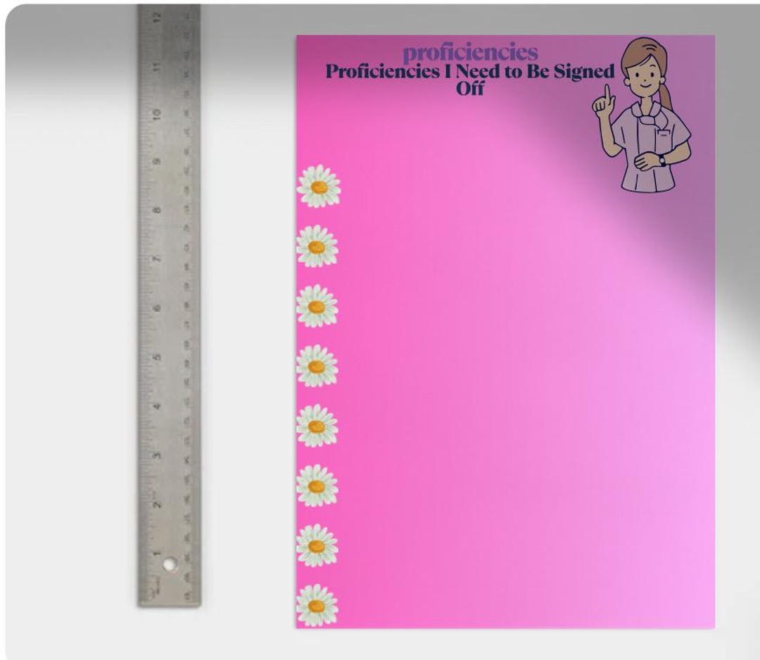 Nursing Student Proficiency Checklist | Printable Clinical Skills Log ...