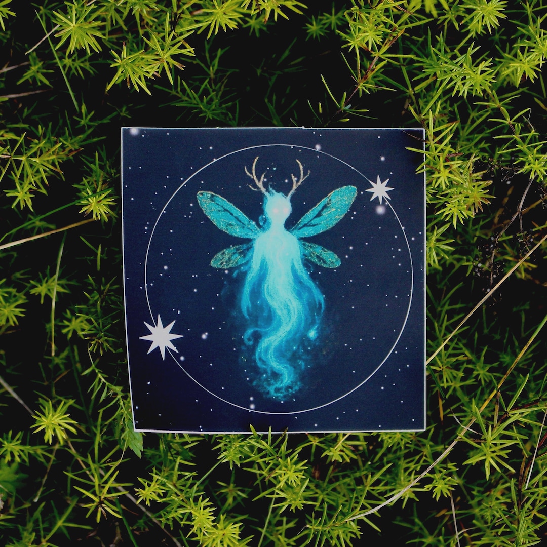 Forest Fae Sticker Will-o-the-wisp Woodland Fantasy Waterproof Vinyl 3 ...