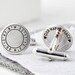 Custom Coordinate Cufflinks - Engraved With the Latitude & Longitude of ...
