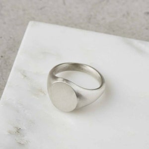 Personalised Mixed Metal Initial Signet Ring - Chunky Silver and Gold ...