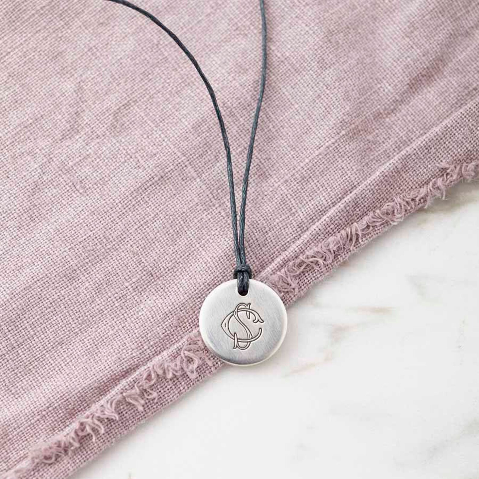 Personalised Sterling Silver Entwined Initial Monogram - Etsy