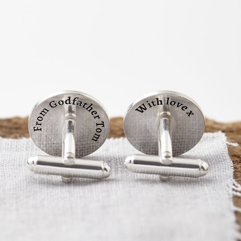 Silver Handmade Cufflinks, Secret Message, Personalised Custom ...