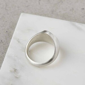 Sterling Silver and Enamel Monogram Signet Ring Engraved With a Two ...