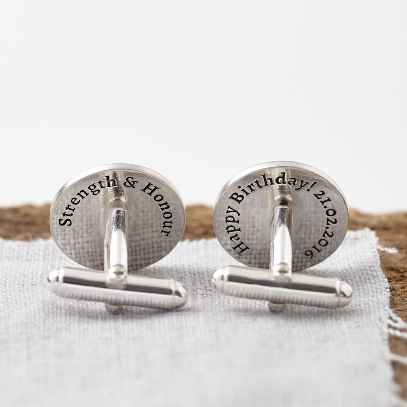 Silver Handmade Cufflinks, Secret Message, Personalised Custom ...