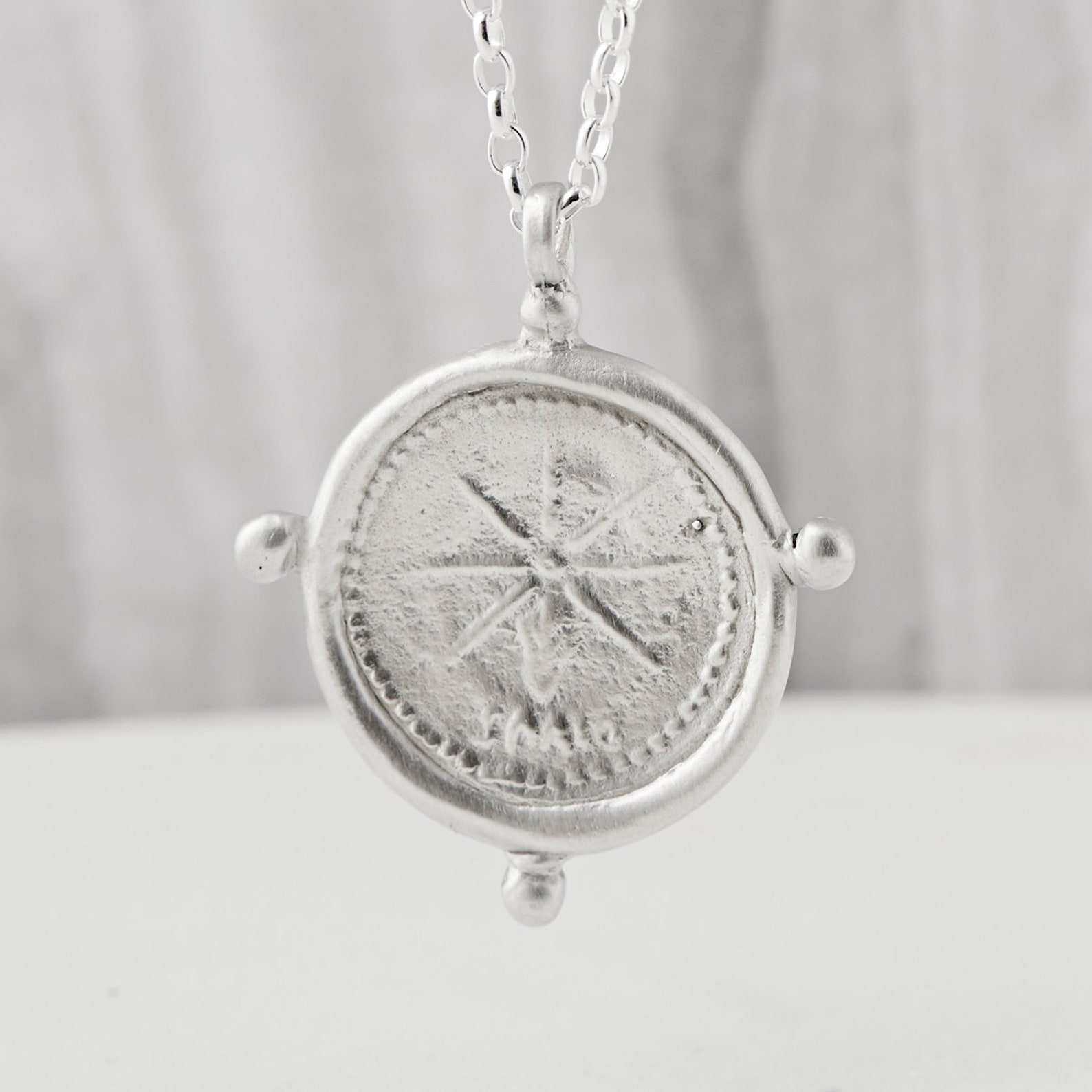 Personalised Guiding Star Sterling Silver Amulet Necklace - Etsy