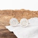 Monogram Silver Cufflinks, Personalised Monogram Cufflinks, Deco Cufflinks, Initial Cufflinks ...