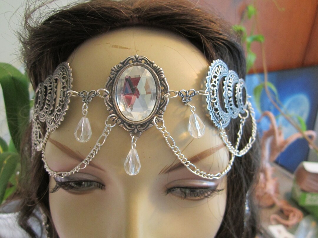 Crystaline Circlet of the Lunar Light Triple Moon Celtic Druid LARP ...