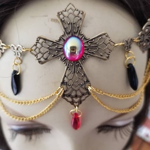 Gothic Circlet of the Crimson Order Vampire Elven Celtic Druid Larp ...