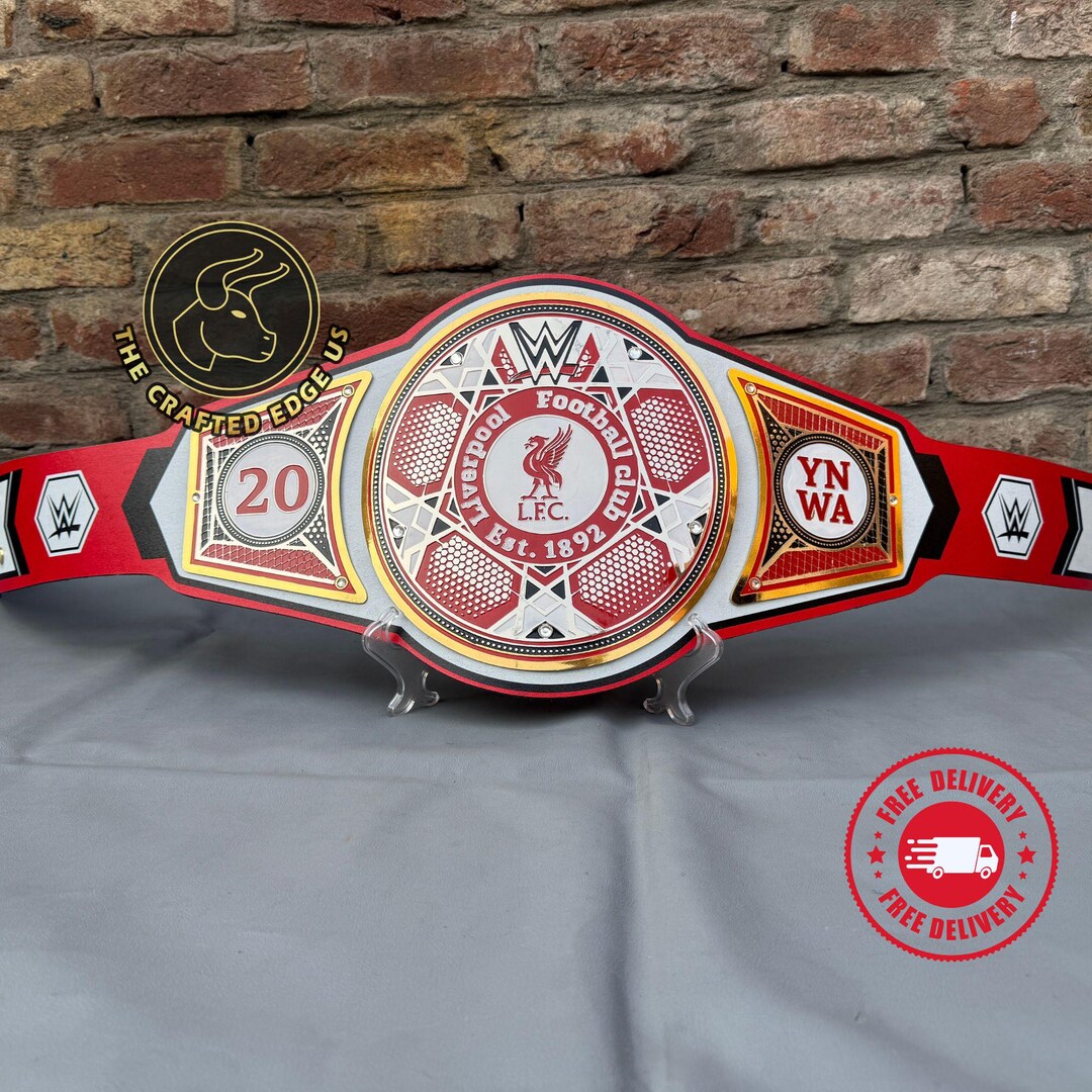 New Liverpool Football Championship Belt, Custom Football Belts, Brass ...