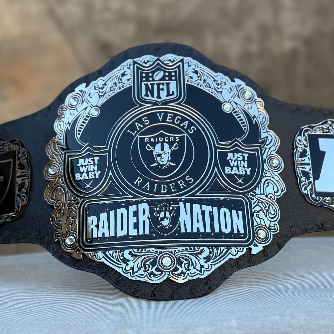 New Custom Raiders Nation Championship Belt, 2mm / 4mm Brass Metal ...