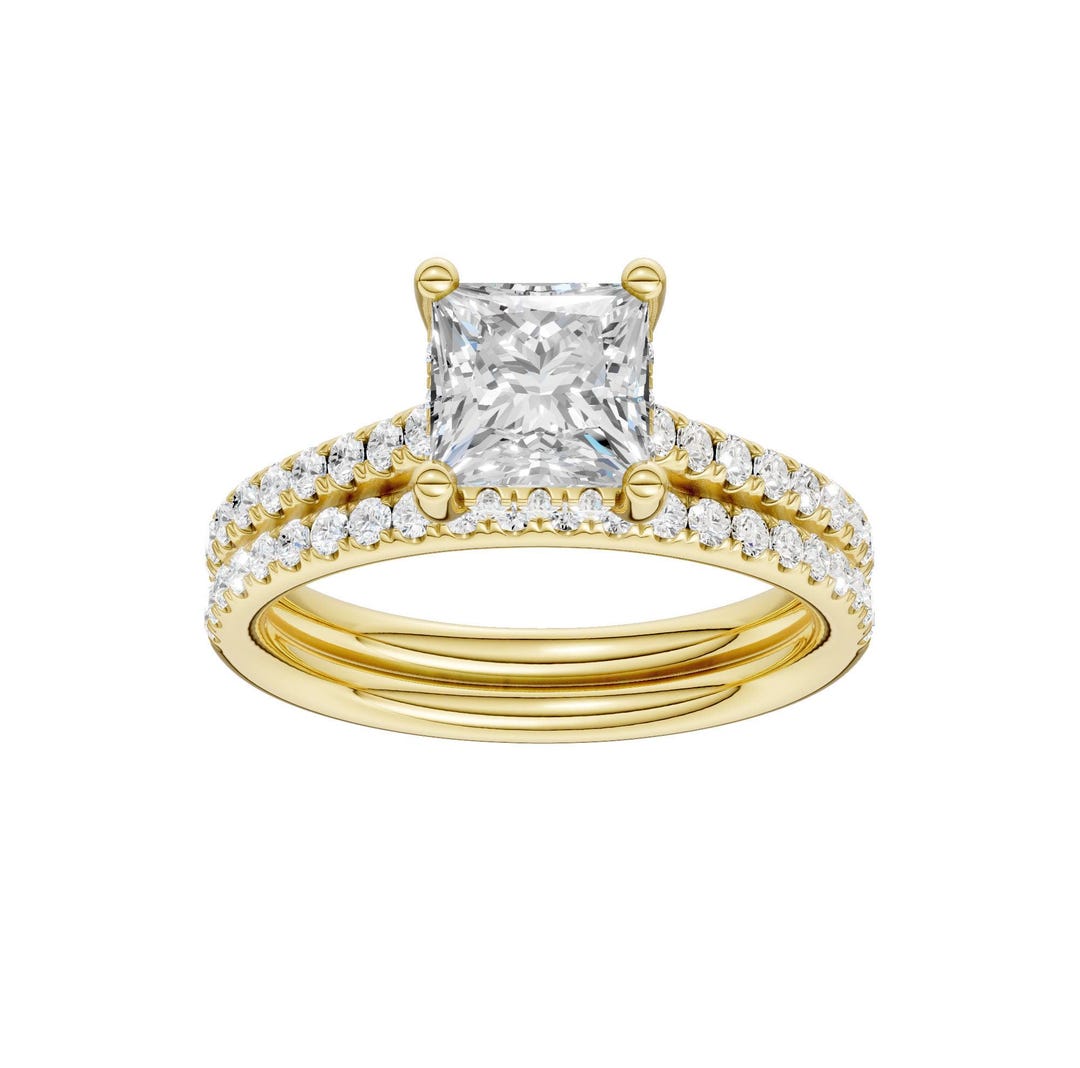 The 14K 2.50ct Lab Diamond Bridal Ring - Etsy