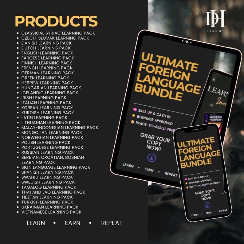 Ultimate Foreign Language Learning Bundle | Vocabulary, Flashcards ...