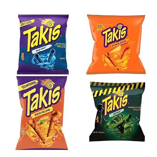 4 X Takis 28g Takis Hero Pack Bundle - Special Edition With Blue Heat ...