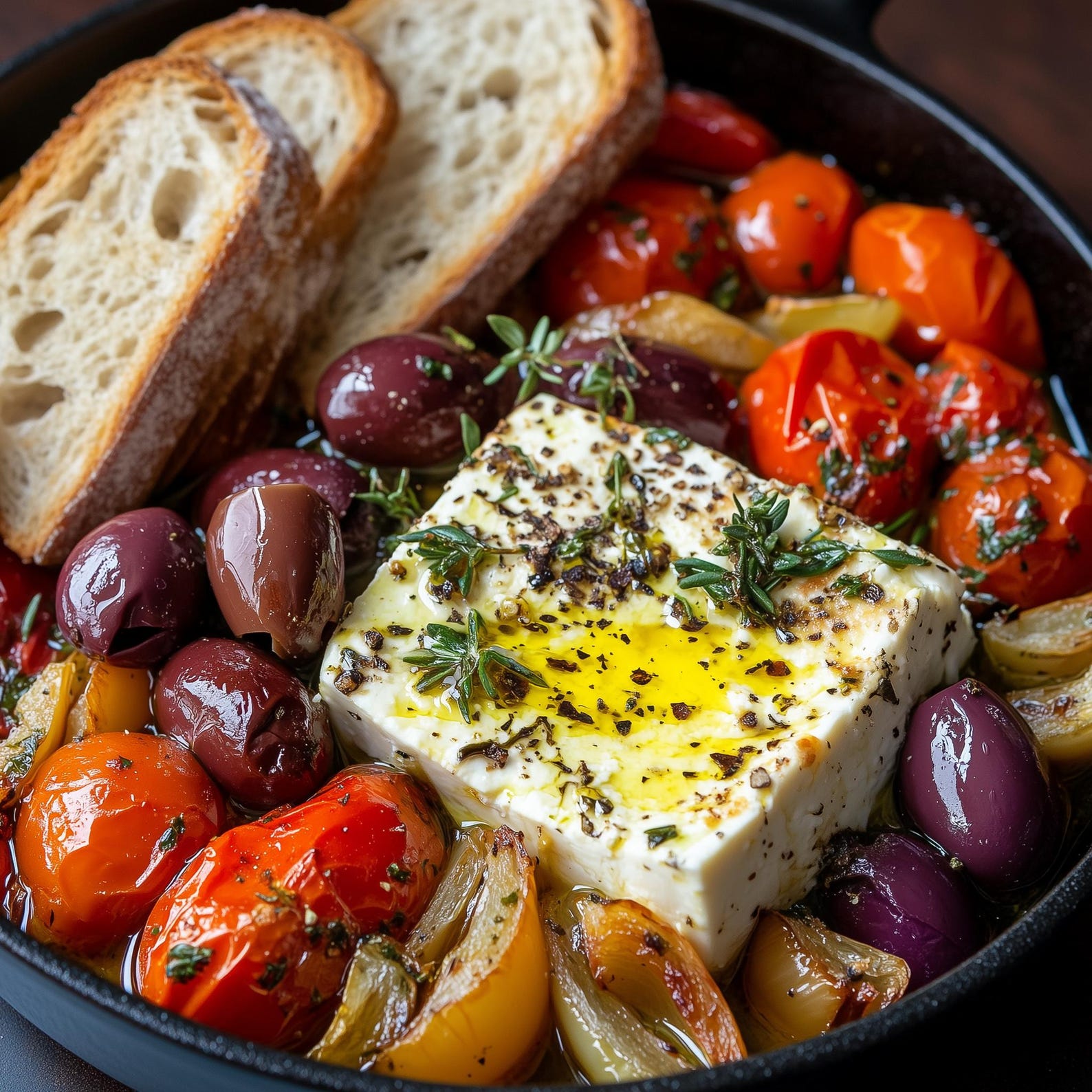 Savory Baked Feta (bouyiourdi) Recipe - Etsy