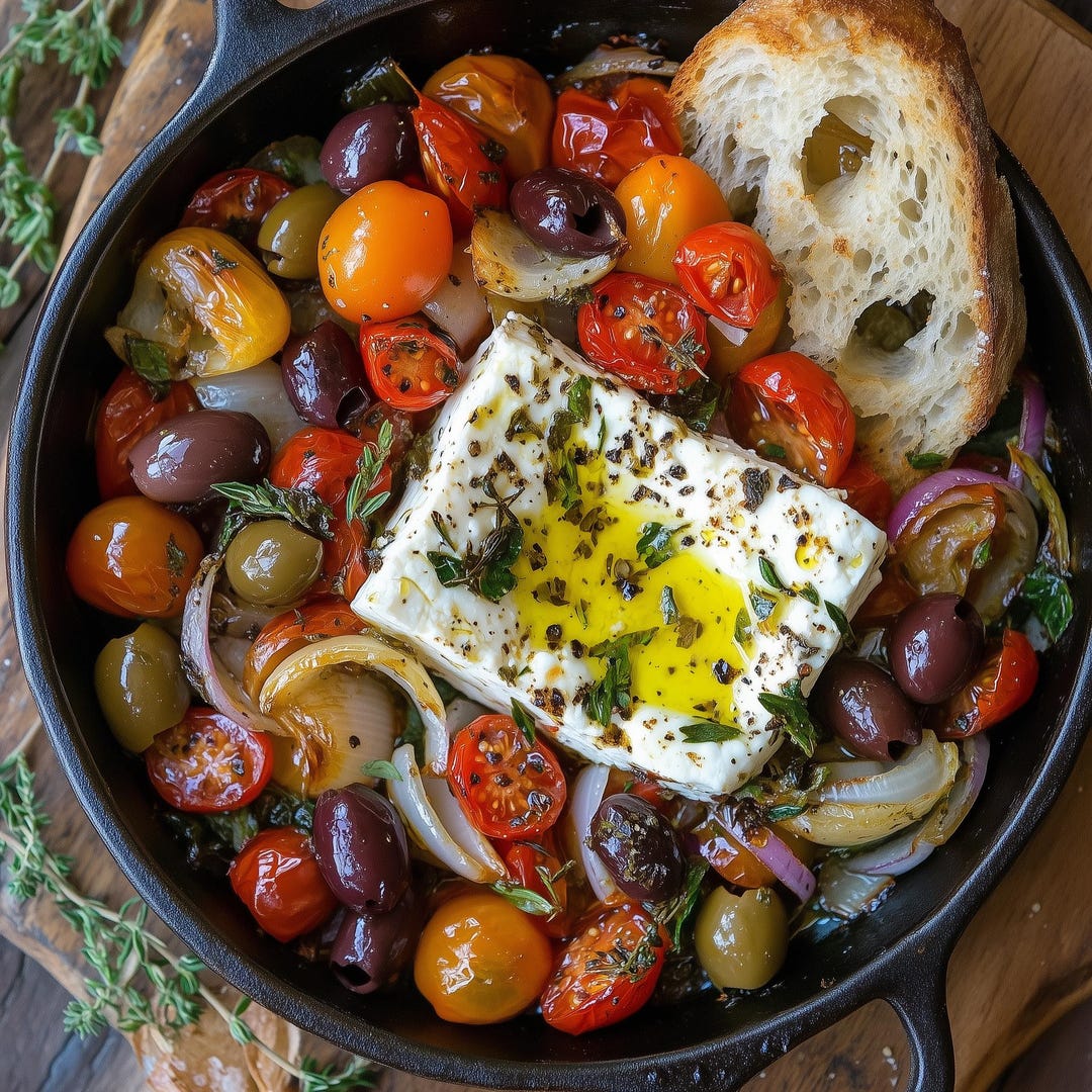 Savory Baked Feta (bouyiourdi) Recipe - Etsy