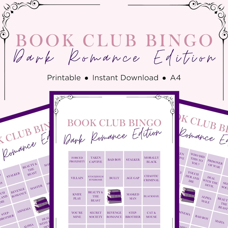 Bingo Romantasy Book Club - Etsy