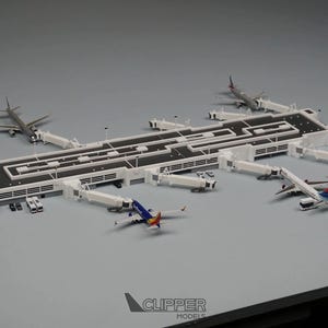 1:400 Scale Model Airport Terminal | CLIPPER MODELS - Etsy UK