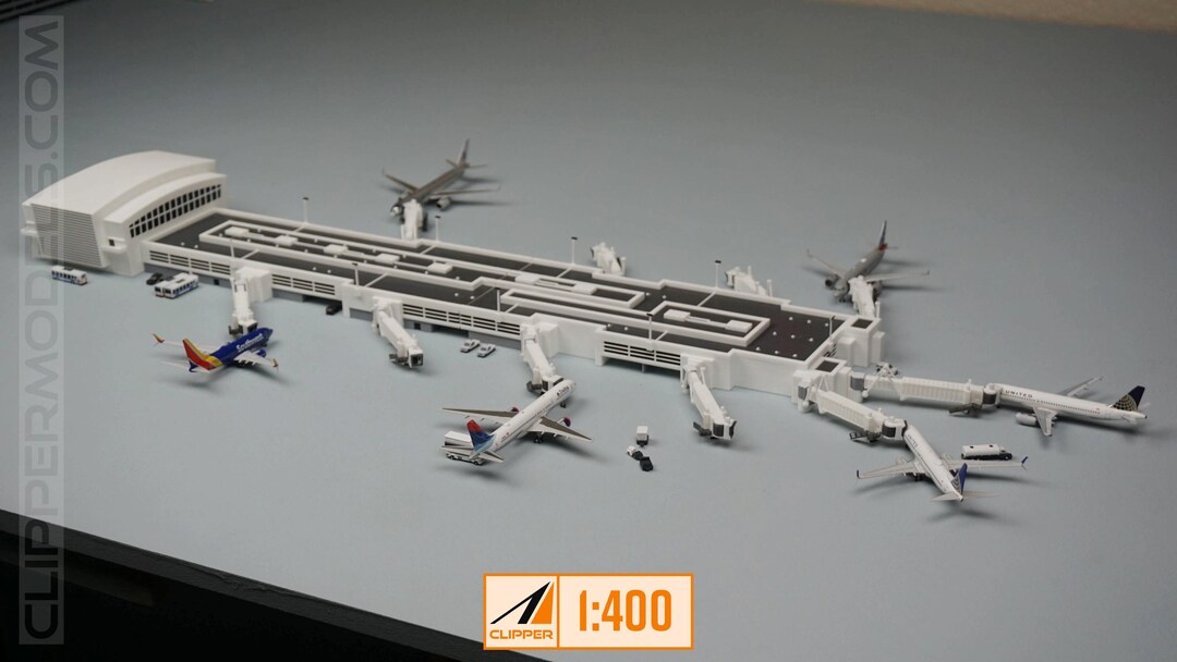 1:400 Model Airport Terminal | CLIPPER MODELS - Etsy