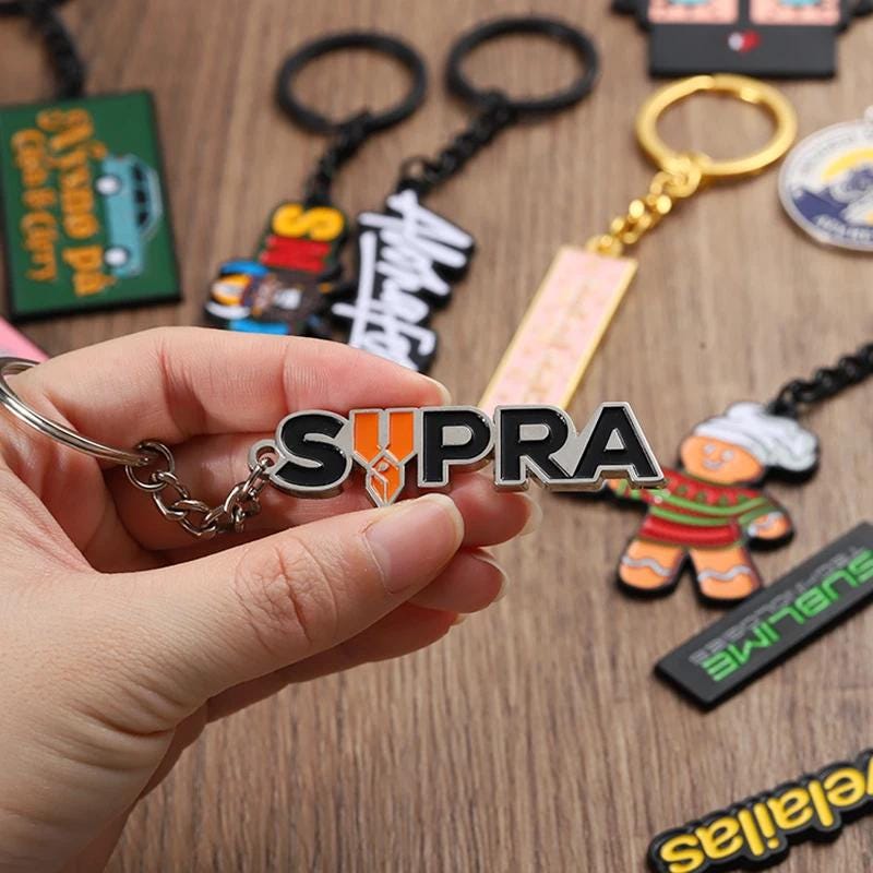 Custom Metal Keychain, Personalized Design, Custom Logo Keyring, Zinc ...