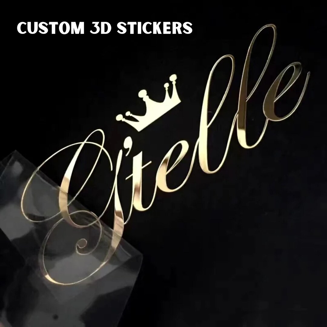 Custom 3D Stickers, Personalized Logo Stickers, Custom Brand Sticker ...