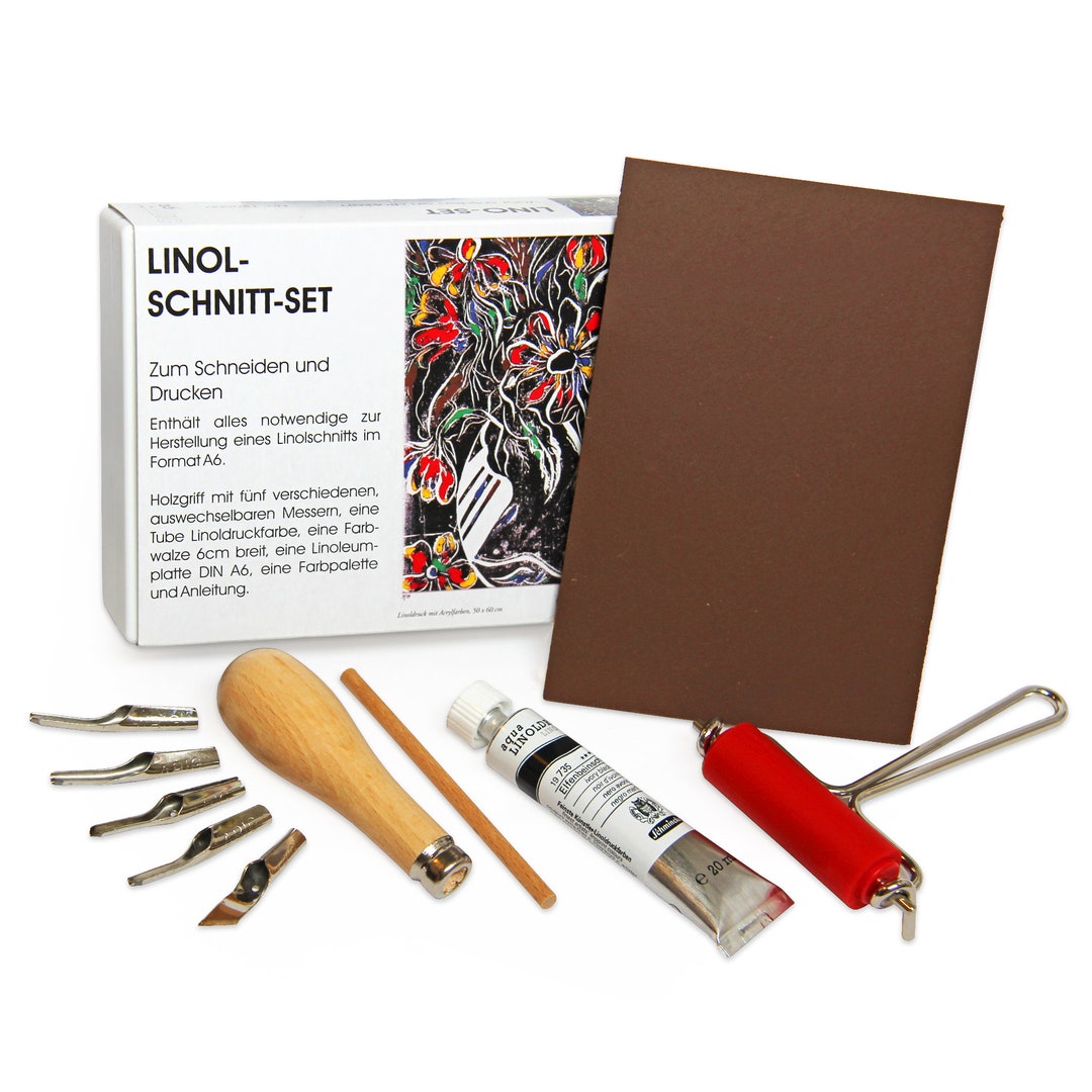 Complete Lino Kit Relief, Block, Ink, Printmaking, Linoprint, Linocut ...