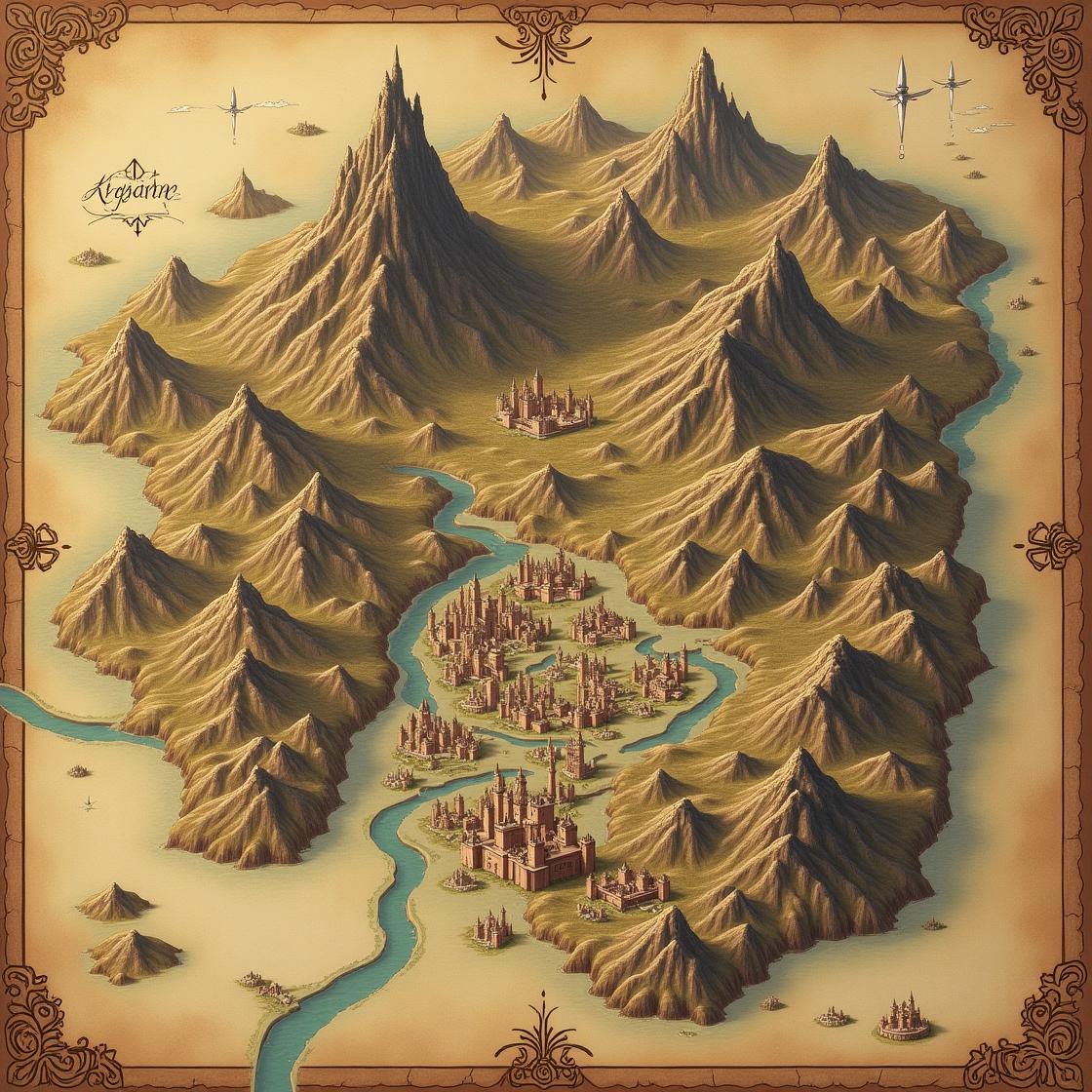Fantasy RPG Maps. Hand-drawn Fantasy RPG Map | D&D Digital Map ...