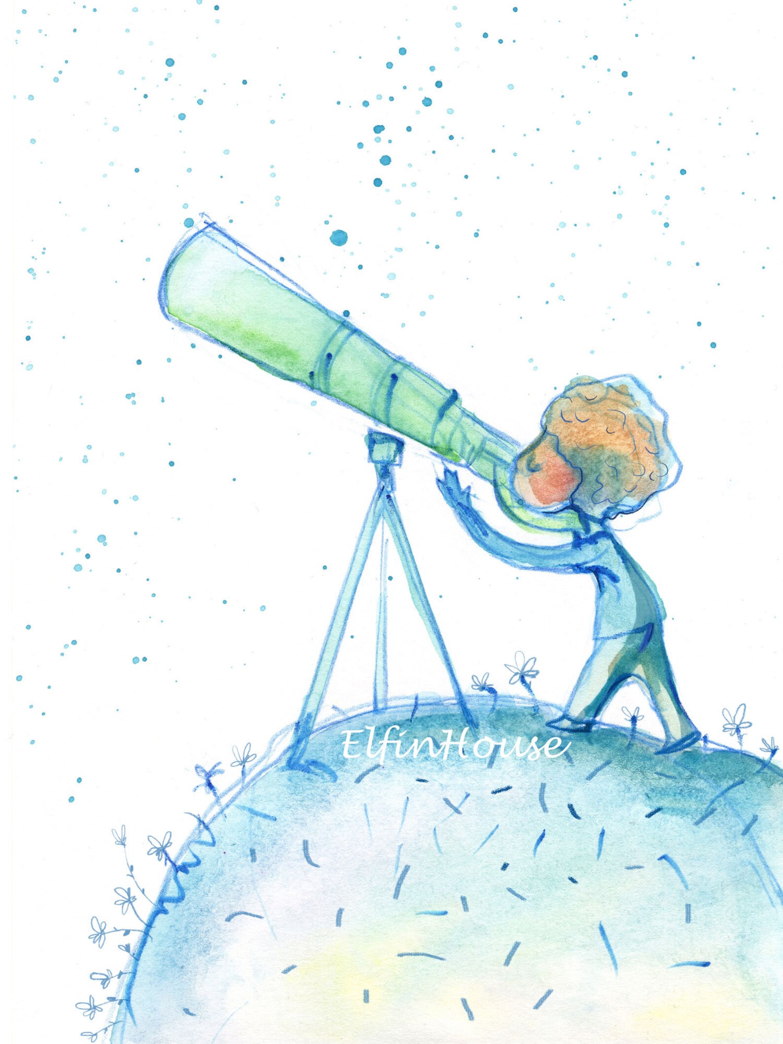 The Little Prince Art Print Le Petit Prince Wall Art Astronomy - Etsy