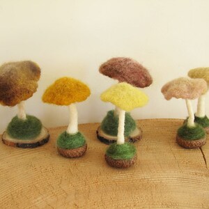 Felted Mushrooms Felted Toadstools Fall Table Decor Waldorf - Etsy