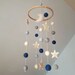 Space Baby Mobile Moon Cot Mobile Blue Grey Mobile Stars - Etsy