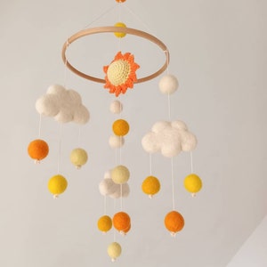 Sunshine Mobile, Cloud Mobile, Crib Mobile, Neutral Gender Mobile, Sun ...